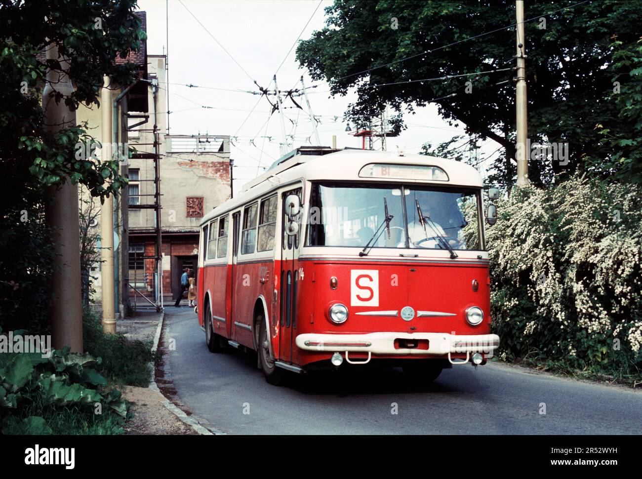 Skoda 9Tr trolleybus Stock Photo - Alamy