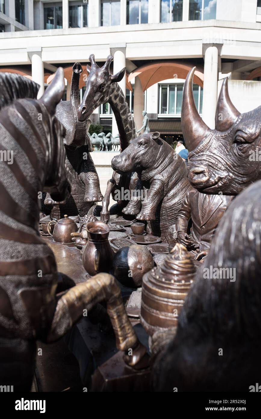 London, United Kingdom - 04 06 2023: The 'Wild Table Of Love' animal ...