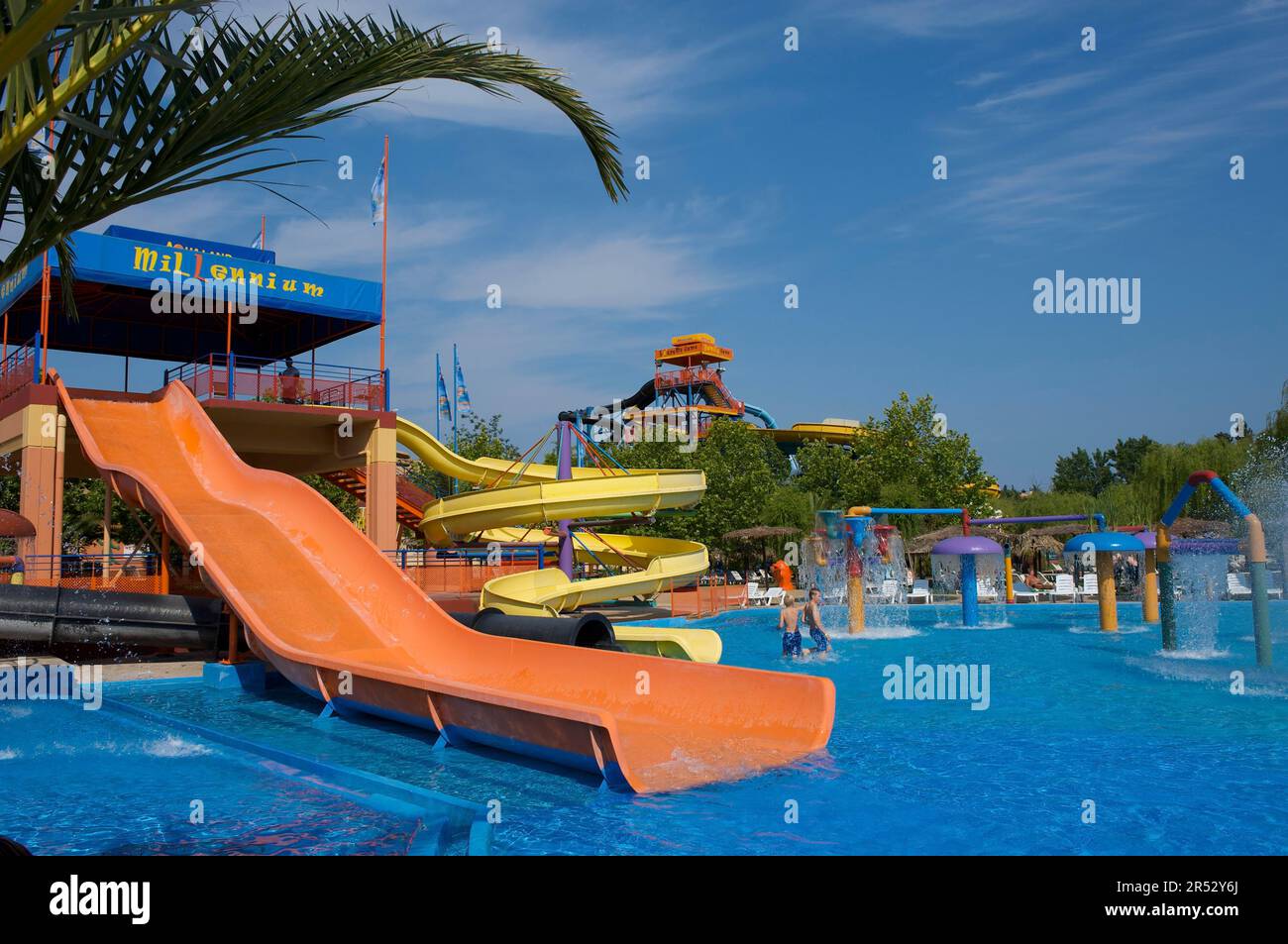 Water Park, Agios Ioannis, Corfu, Ionian Islands, Greece, Water Slide ...