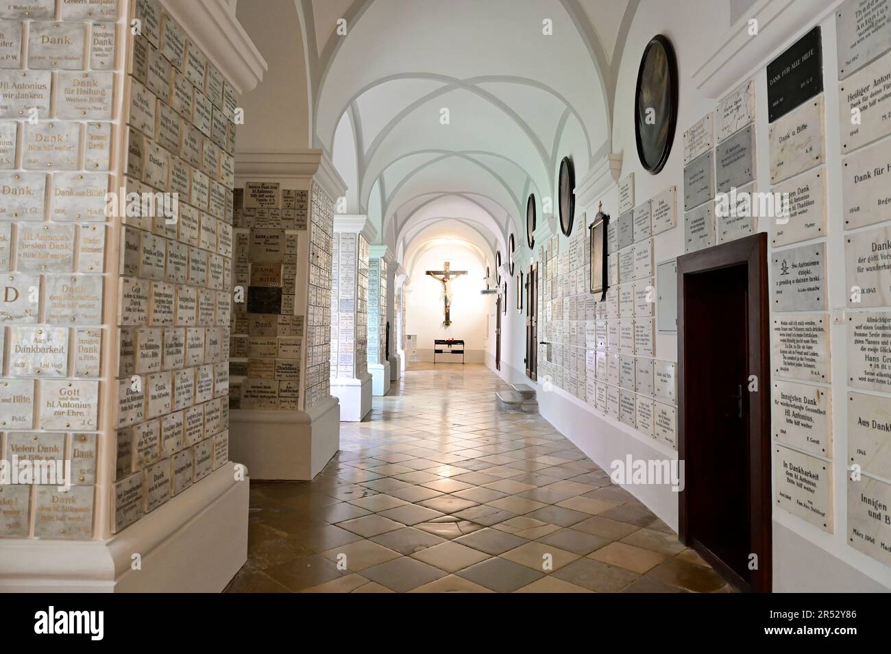 Vienna, Austria. Minorite Monastery Vienna. The north cloister of the ...