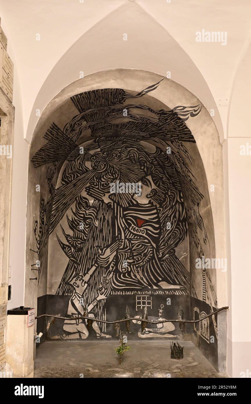 Vienna, Austria. Minorite Monastery Vienna. Memorial to the Minorites ...