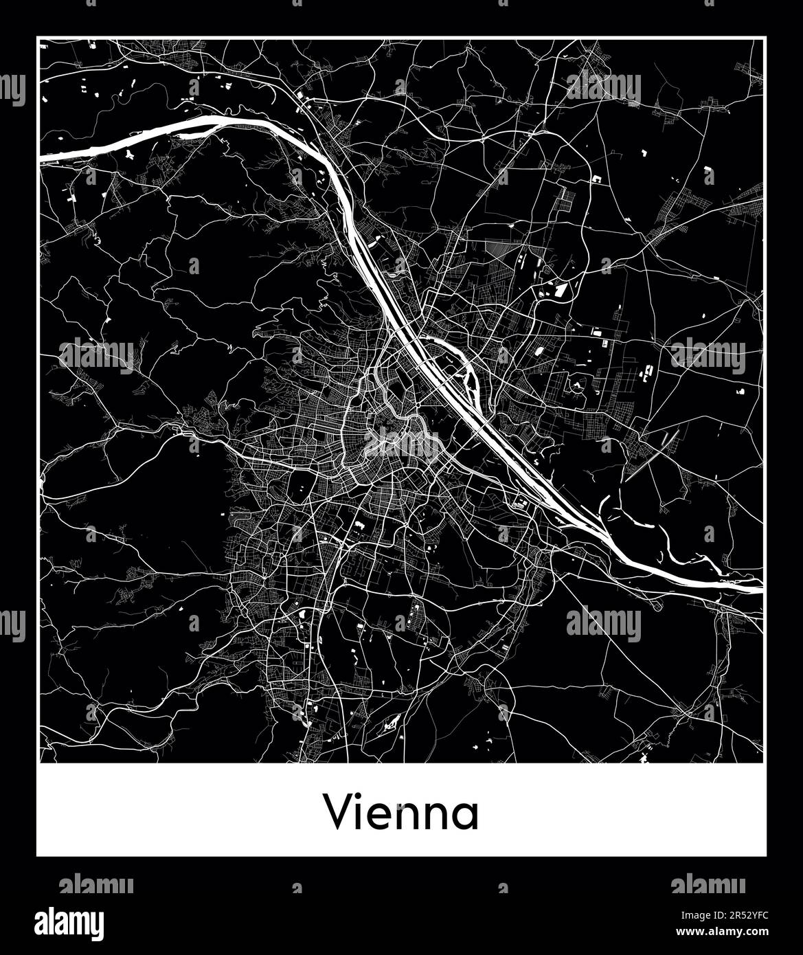 Map of vienna hi-res stock photography and images - Alamy