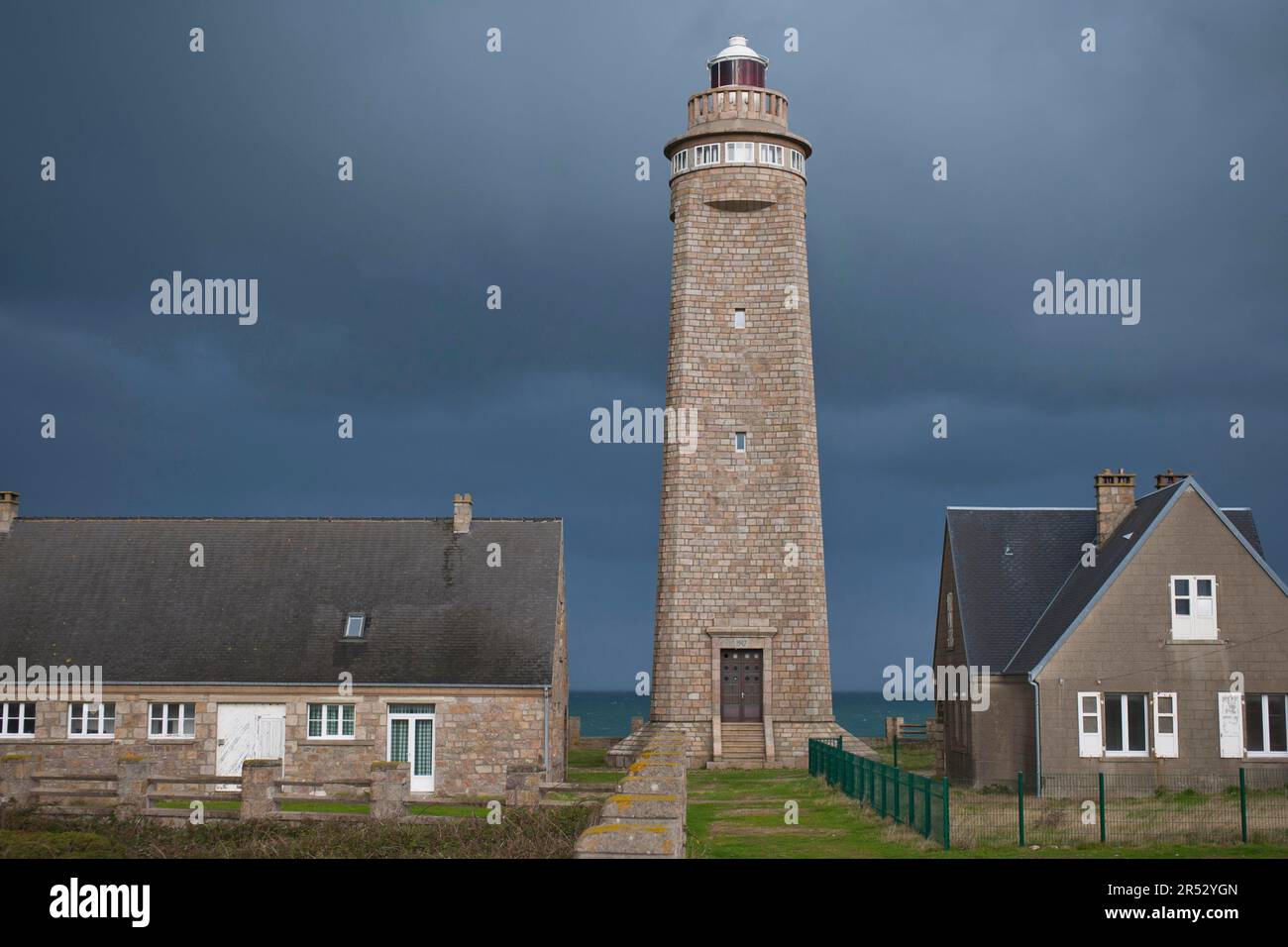 Cape Levy Lighthouse, Normandy, France Stock Photo - Alamy