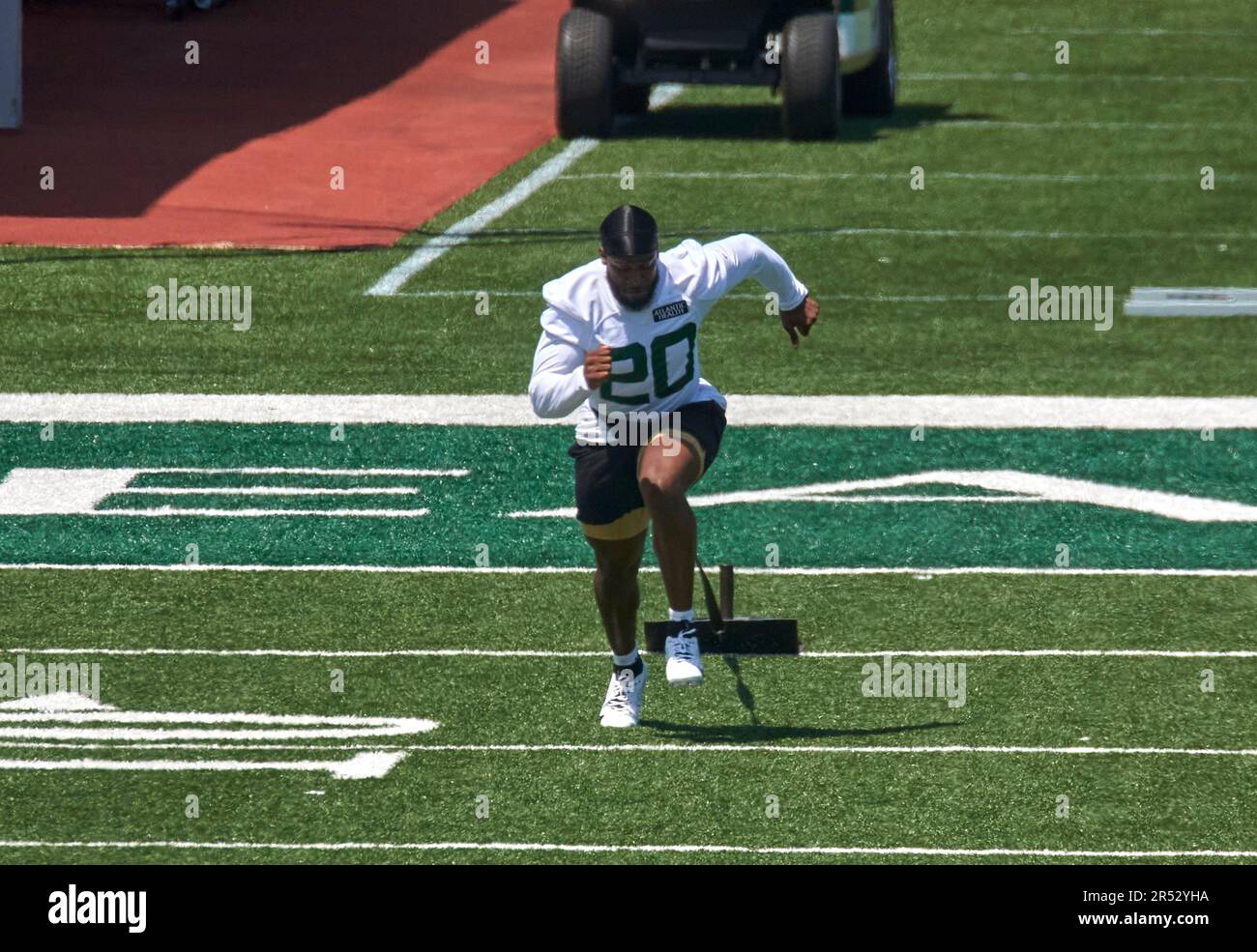 May 31, 2023, Florham Park, New Jersey, USA: Running back Breece Hall ...