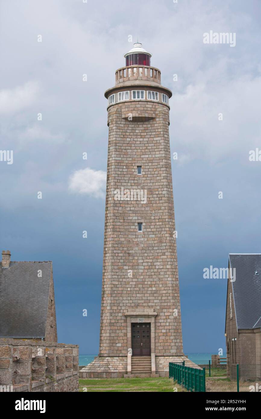 Cape Levy Lighthouse, Normandy, France Stock Photo - Alamy