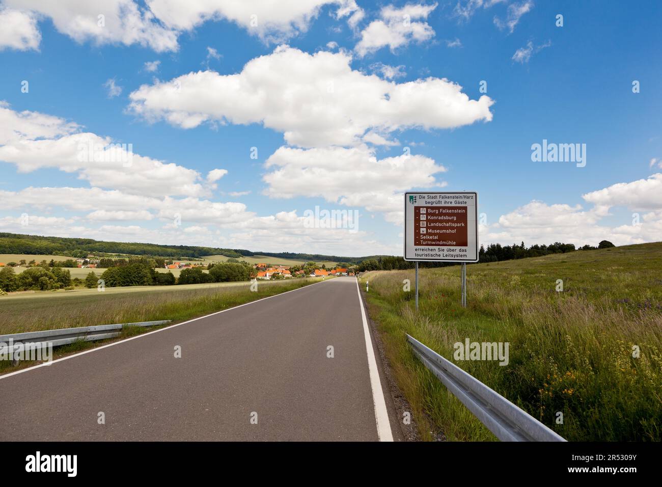 Tourist guidance system District of Harz City of Falkenstein Stock ...
