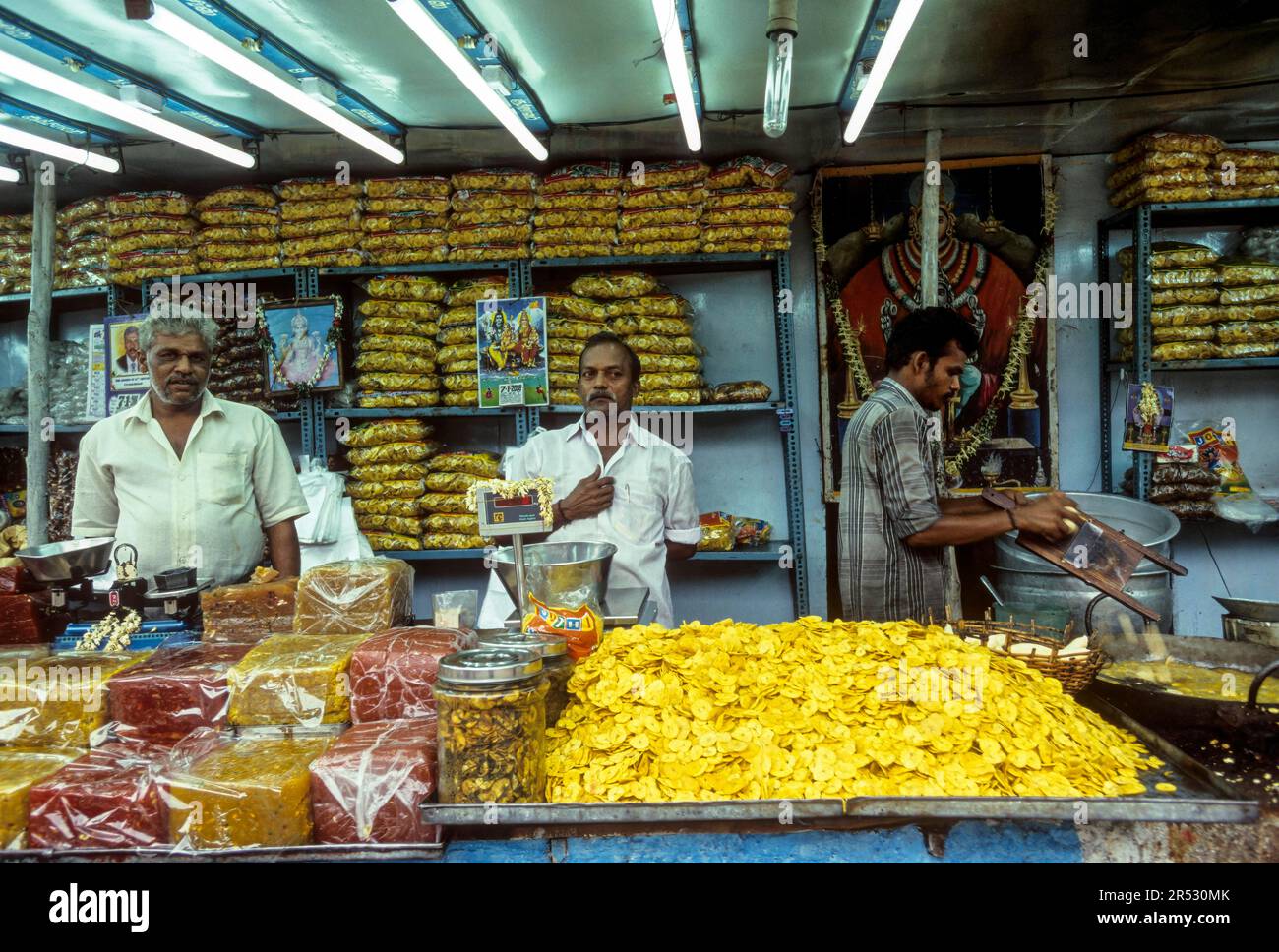 A shop at Courtalam Kutralam Kuttalam, Tamil Nadu, South India, India ...