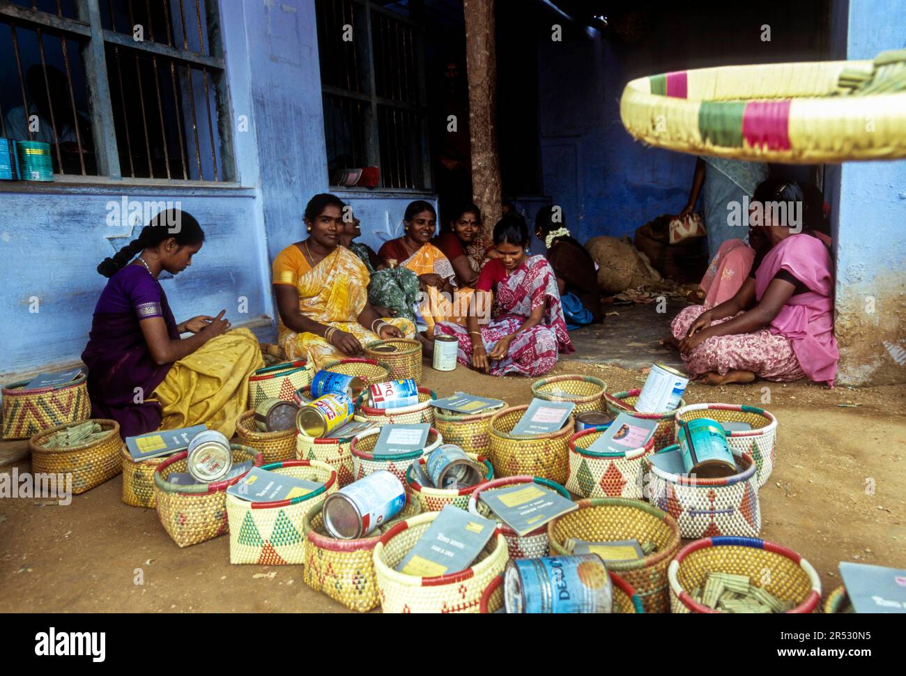Beedi workers at Sambavarvadakarai near Tenkasi, Tamil Nadu, South ...