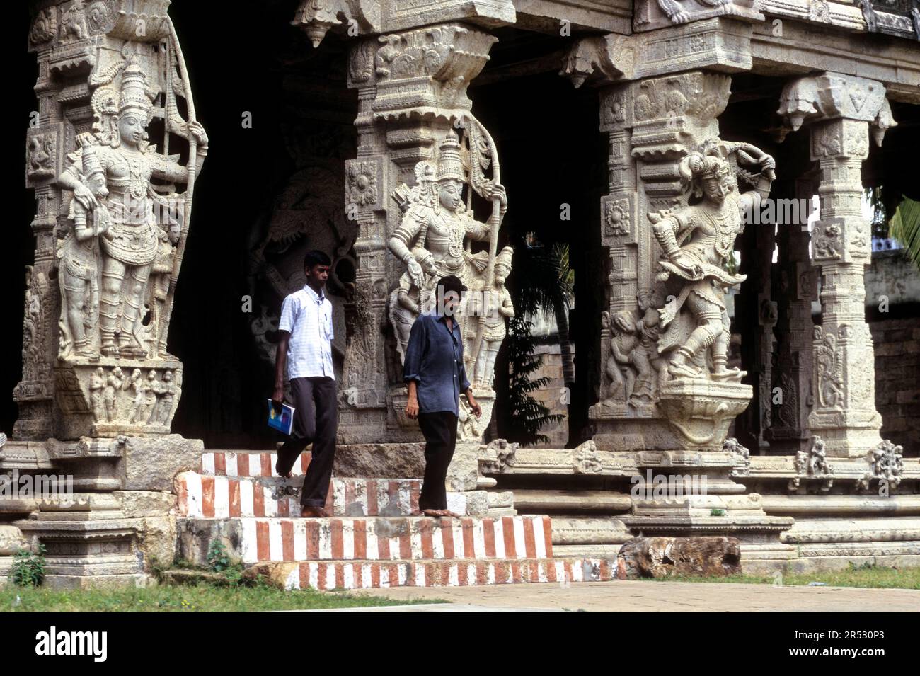 Sculptures in Thiruvenkatamudaiyaan Sannadhi at Srivaikuntam near ...