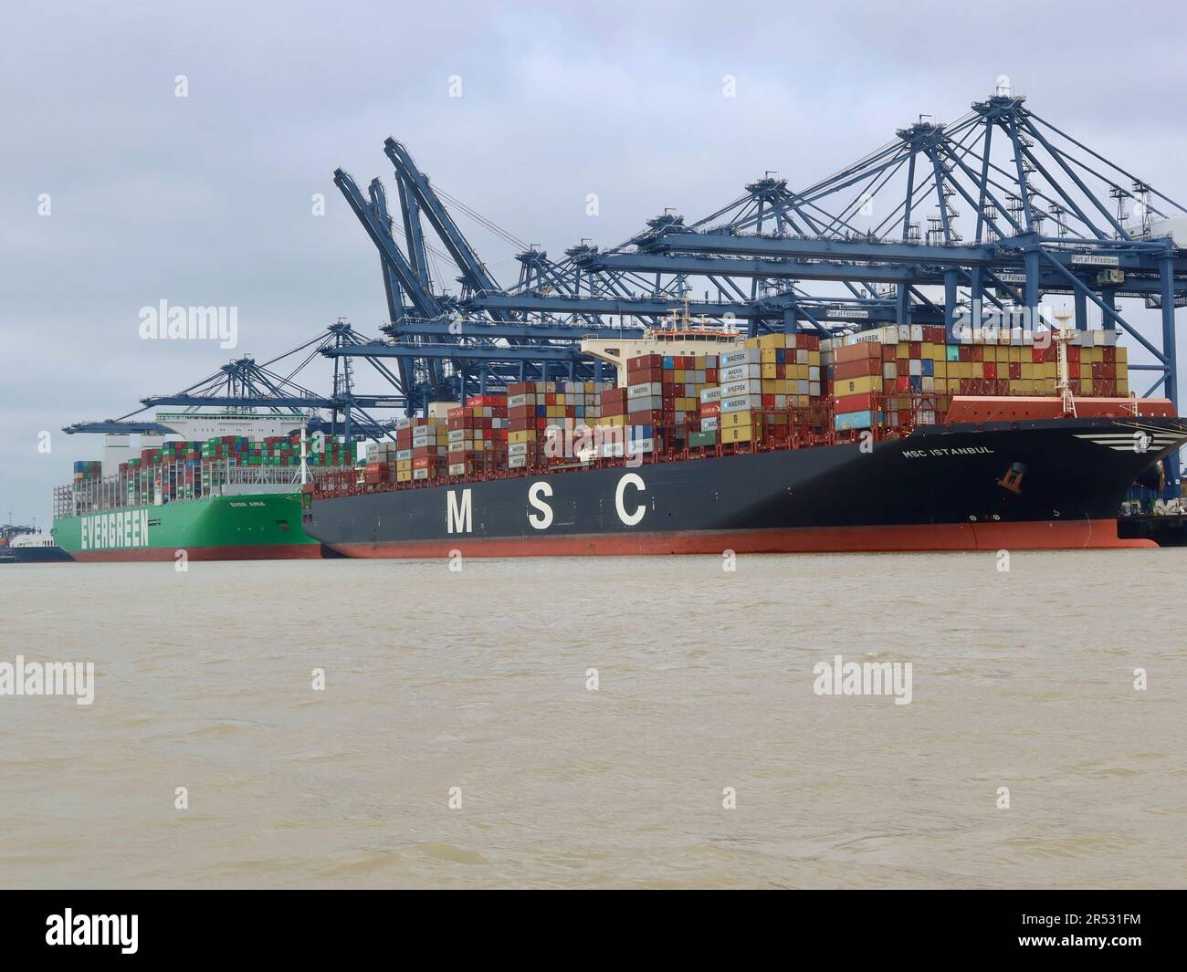 Harwich Harbour, Essex - 31 May 2023 : MSC Istanbul container ship ...