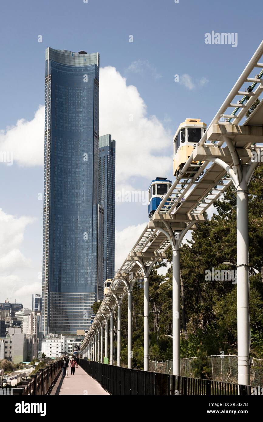 Haeunde Blueline Park, Mipo Station, Beach Train, Haeundae Beach, Busan ...