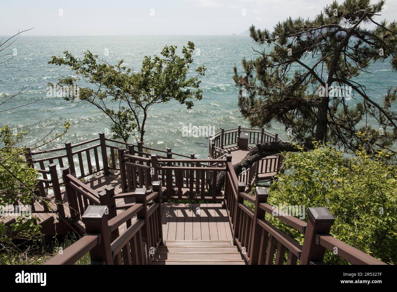 Haeunde Blueline Park, Haeundae Beach, Busan, South Korea, city by the ...