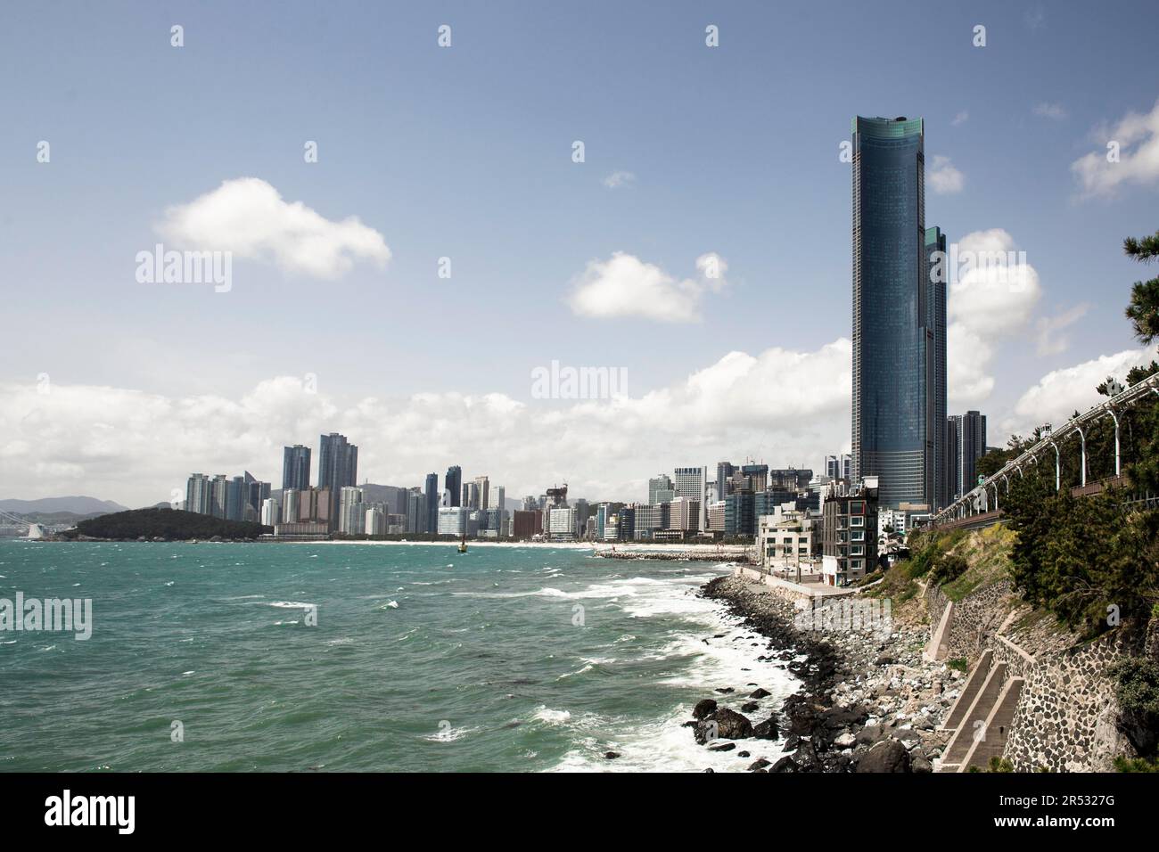 Haeunde Blueline Park, Busan, South Korea, city by the sea, landmark ...