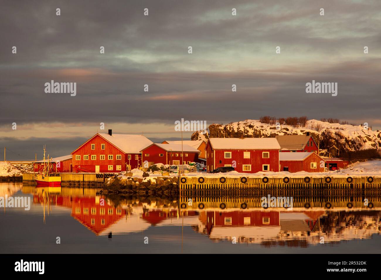 Harbour of laukvik hi-res stock photography and images - Alamy