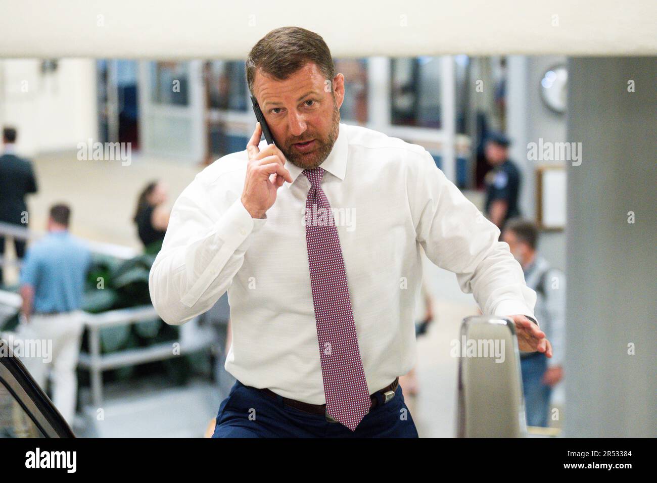 WASHINGTON - MAY 31: Sen. Markwayne Mullin, R-Okla., arrives in the ...