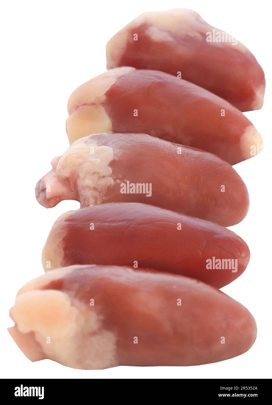 Chicken heart fresh organic and isolated Stock Photo - Alamy