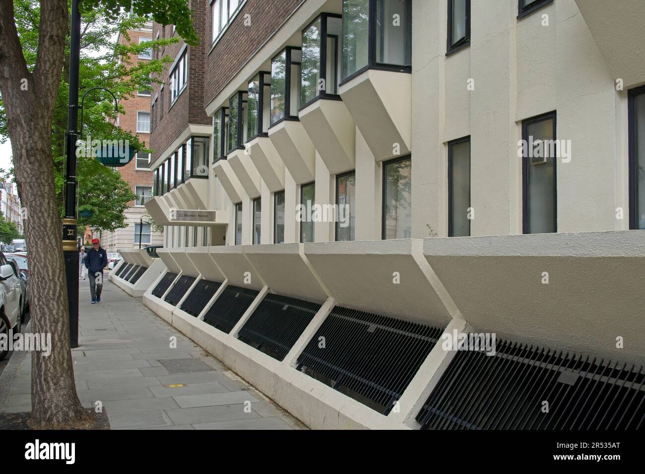 22 Harley Street London England UK Front façade street view of "The ...