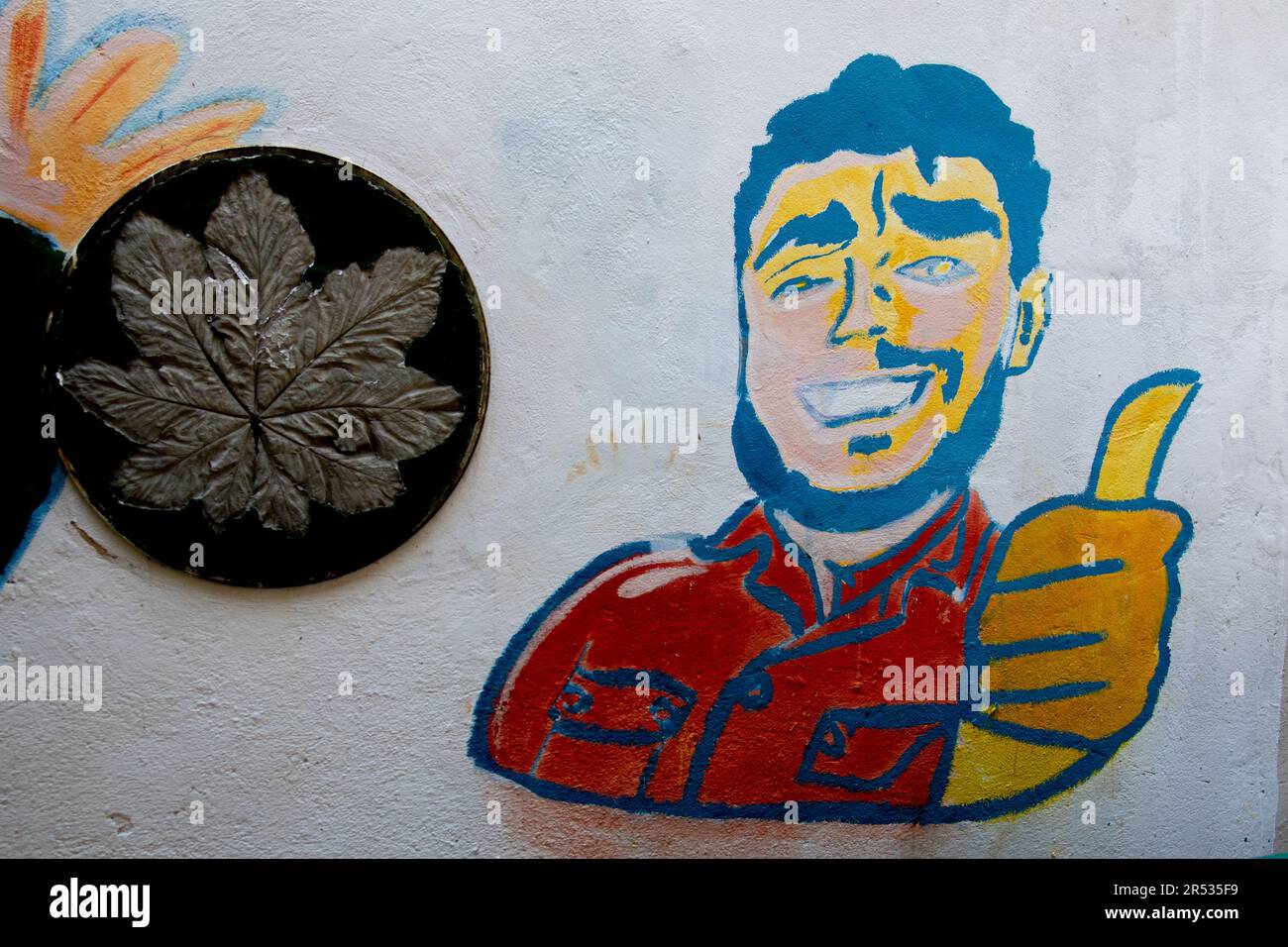 Street mural and artwork of Cuban revolutionary heres Che Guevara and ...