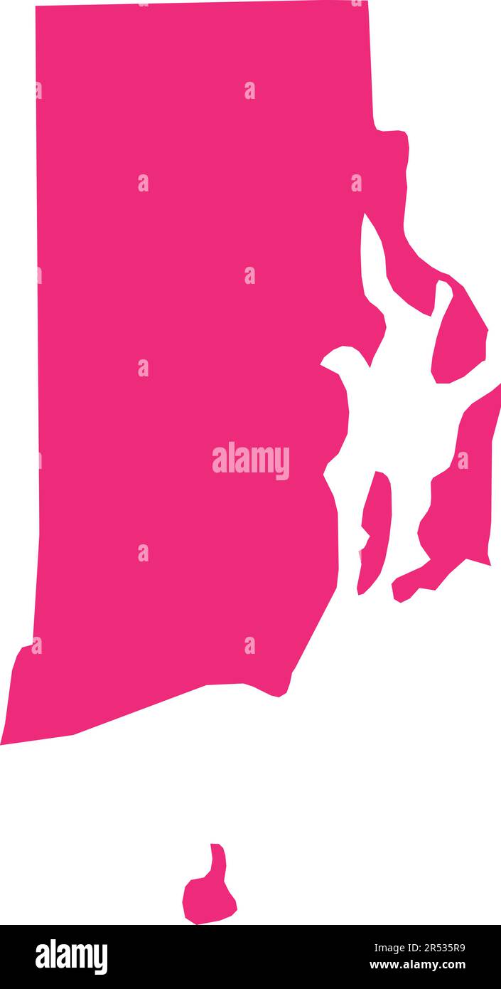 PINK CMYK color map of RHODE ISLAND, USA Stock Vector Image & Art - Alamy