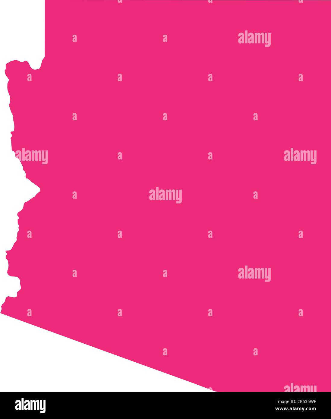 PINK CMYK color map of ARIZONA, USA Stock Vector Image & Art - Alamy