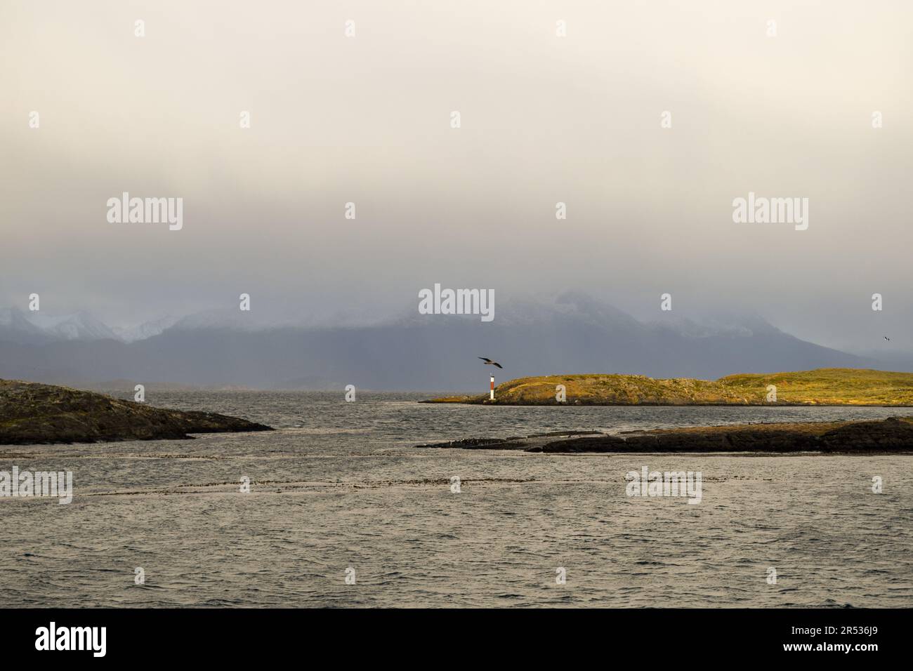 Navigation through the Beagle Channel. Land of Fire. Argentina Stock ...