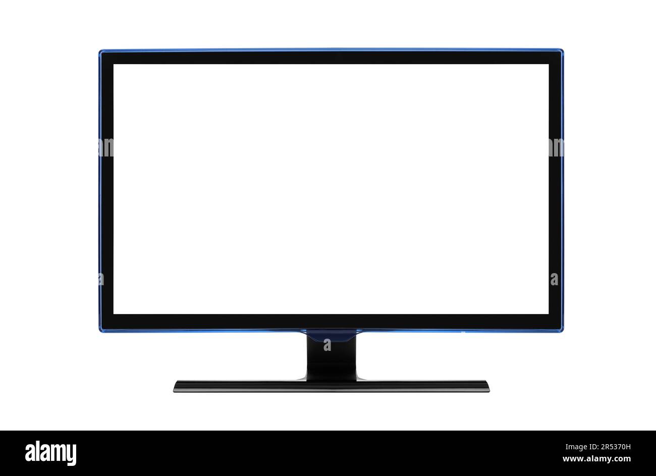 Computer monitor isolated on white background Stock Photo - Alamy