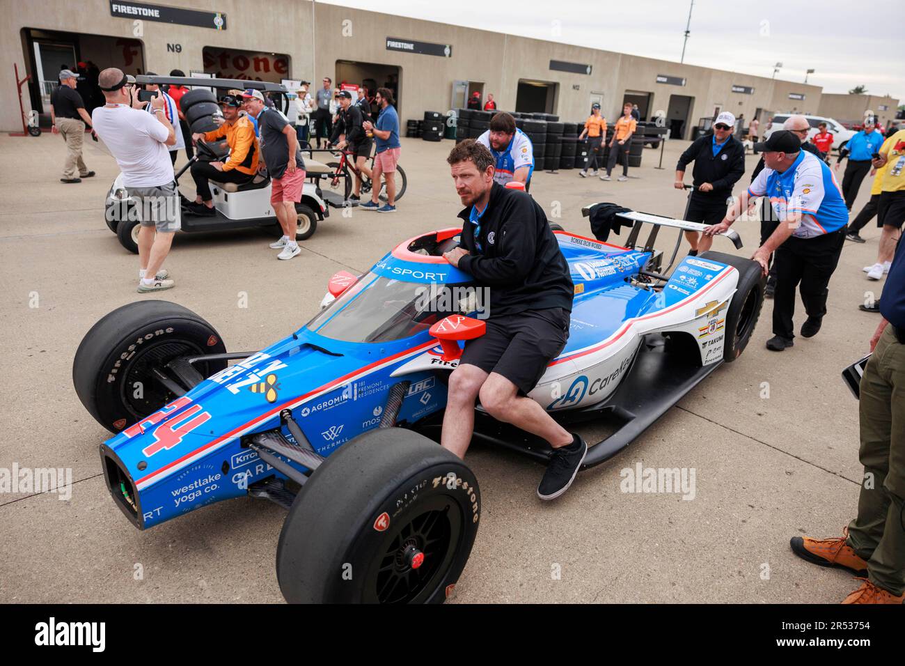 INDIANAPOLIS, INDIANA, UNITED STATES - 2023/05/28: Crew of driver ...