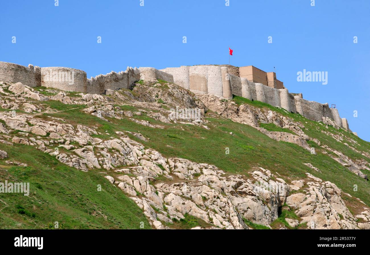 Van Castle, located in the city of Van, Turkey, was built during the ...