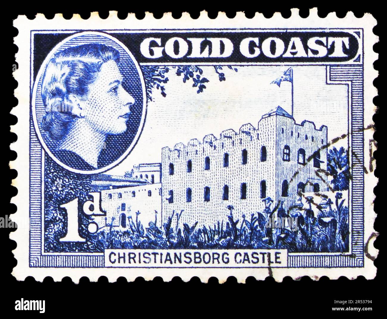MOSCOW, RUSSIA - MAY 18, 2023: Postage stamp printed on Gold Coast ...
