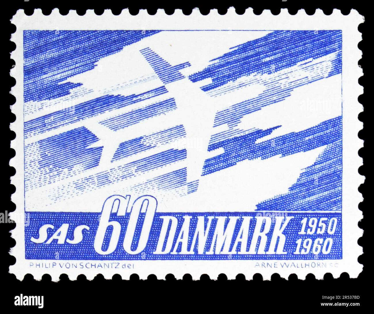 MOSCOW, RUSSIA - MAY 18, 2023: Postage stamp printed in Denmark shows ...