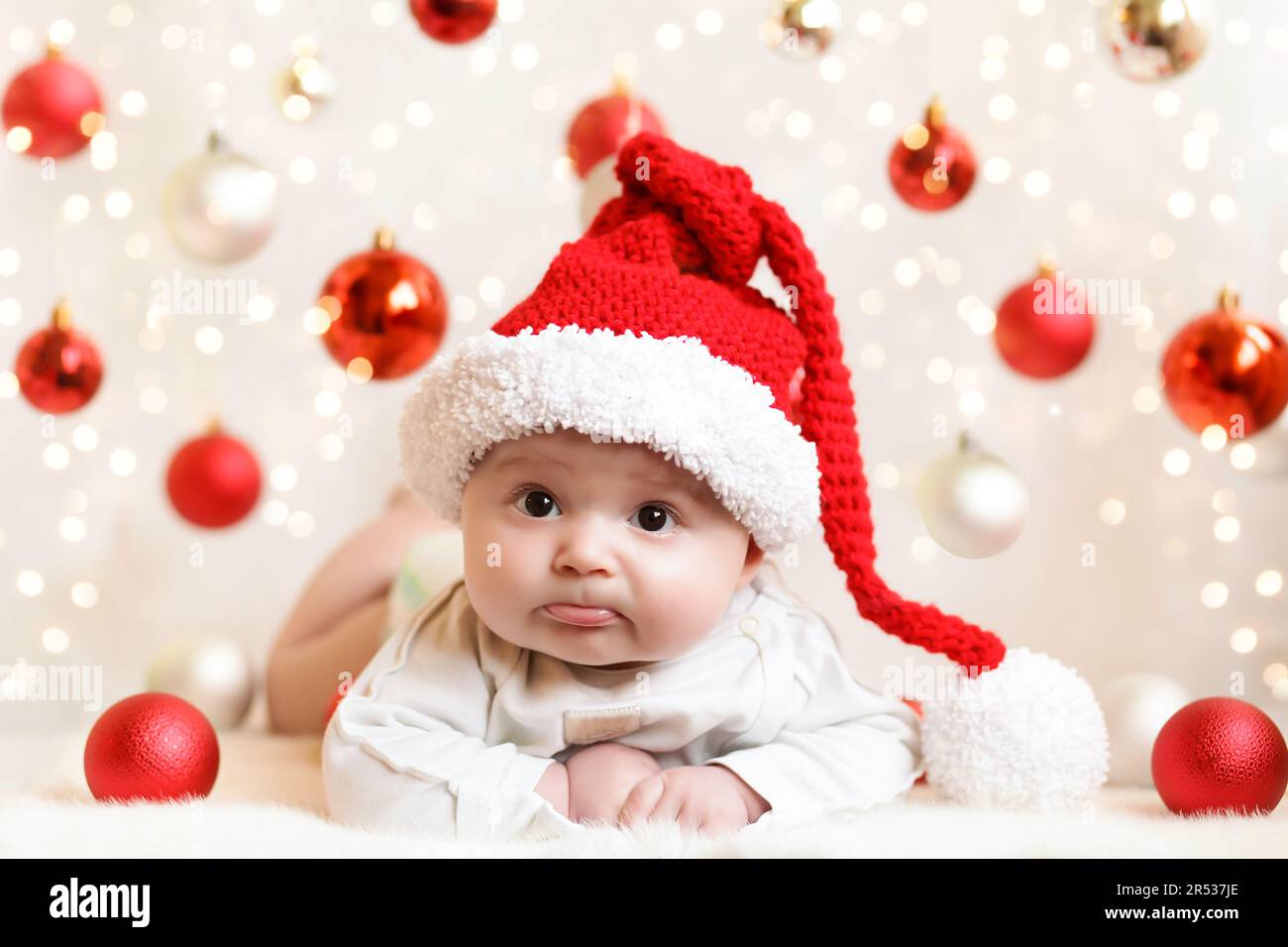 One caucasian boy christmas hi-res stock photography and images - Alamy