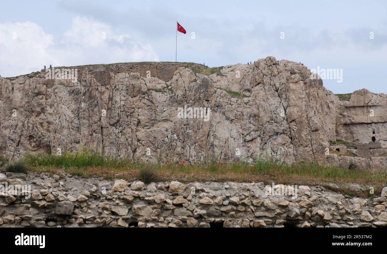 Van Castle, located in the city of Van, Turkey, was built during the ...