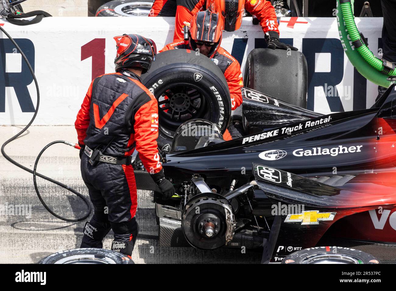 INDIANAPOLIS, INDIANA, UNITED STATES - 2023/05/28: Team Penske driver ...