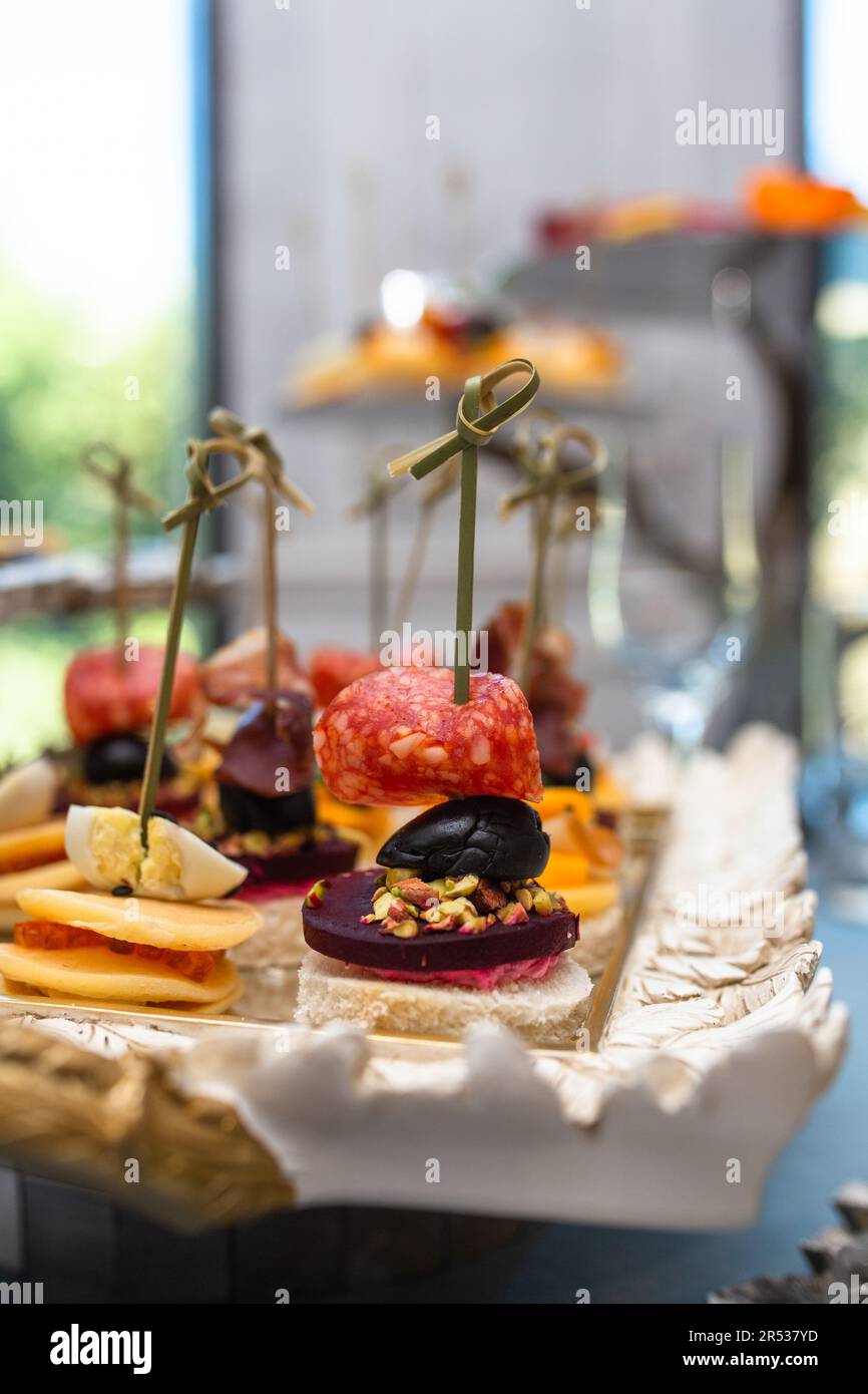 Assorted canapes hi-res stock photography and images - Alamy
