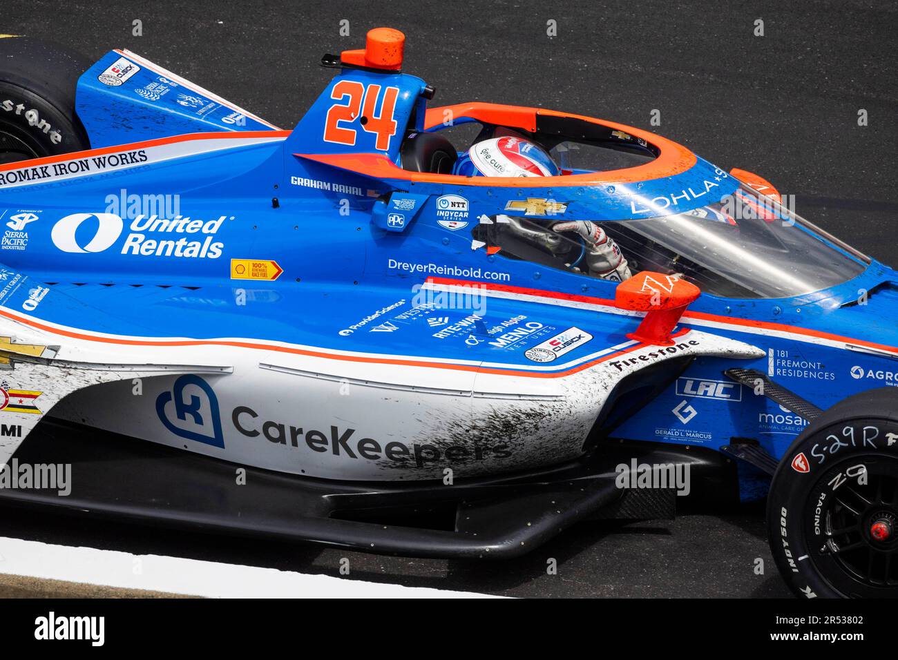 INDIANAPOLIS, INDIANA, UNITED STATES - 2023/05/28: Diver Graham Rahal ...