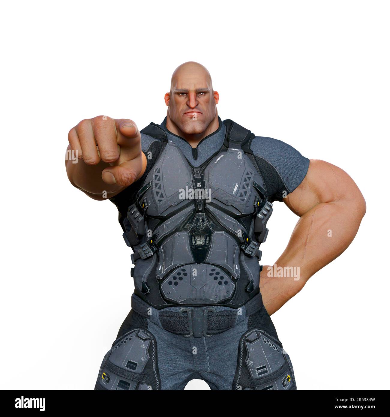 super soldier want you copy, 3d illustration Stock Photo - Alamy