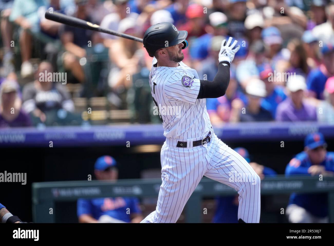 Colorado Rockies right fielder Kris Bryant (23) in the first inning of ...