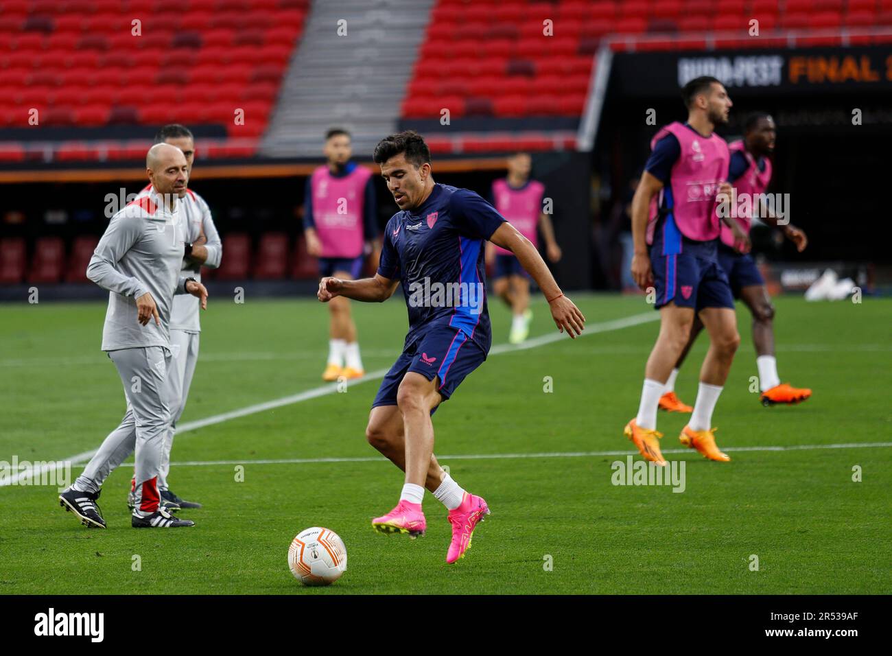 Marcos Acuna of Sevilla FC seen during a Sevilla FC Training Session ...