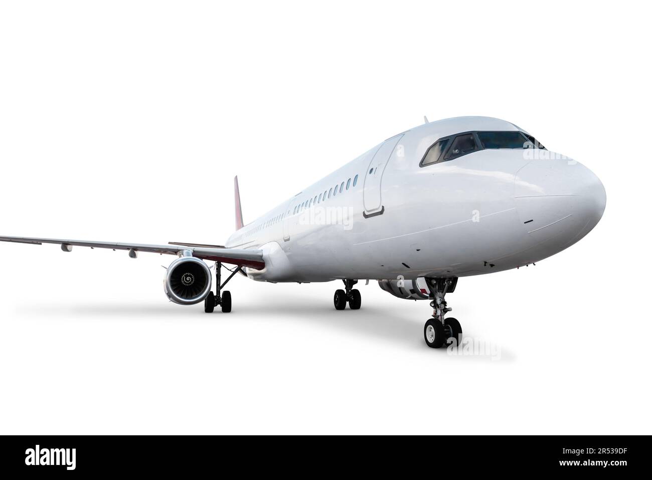 Close up flight passenger airplane Cut Out Stock Images & Pictures - Alamy