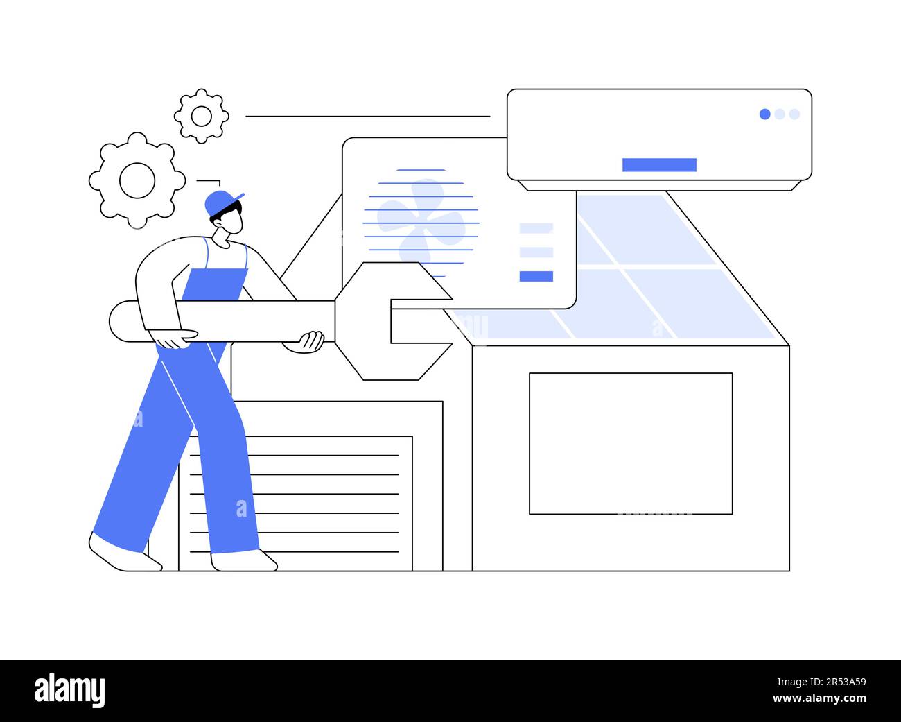 Air conditioning abstract concept vector illustration Stock Vector ...