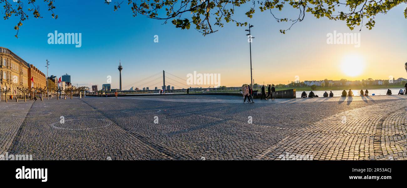 Dusseldorf panorama summer hi-res stock photography and images - Alamy