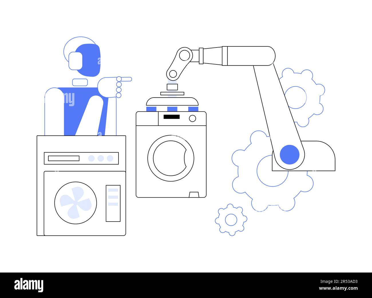 Home robot technology abstract concept vector illustration Stock Vector ...