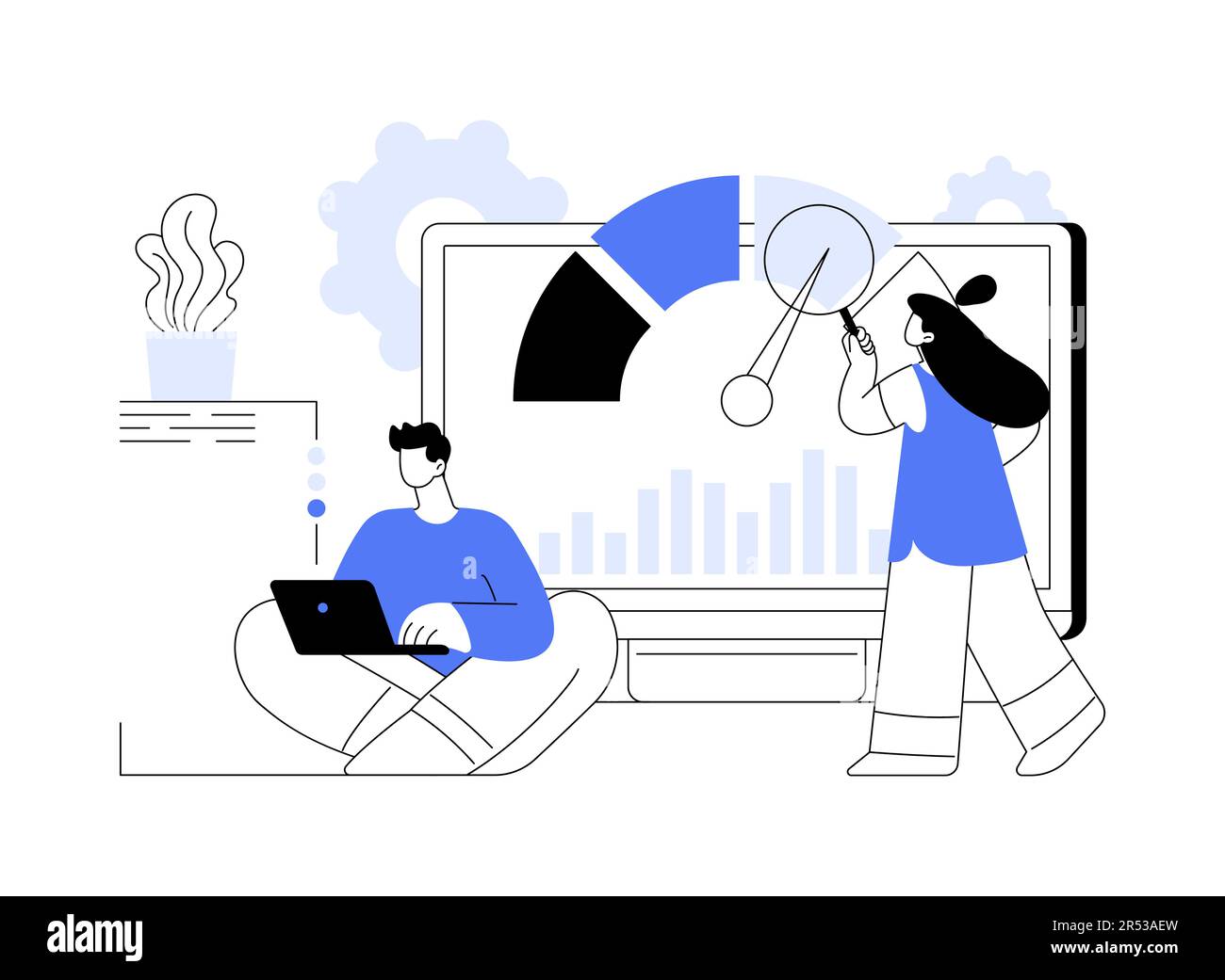 Benchmark testing abstract concept vector illustration Stock Vector ...