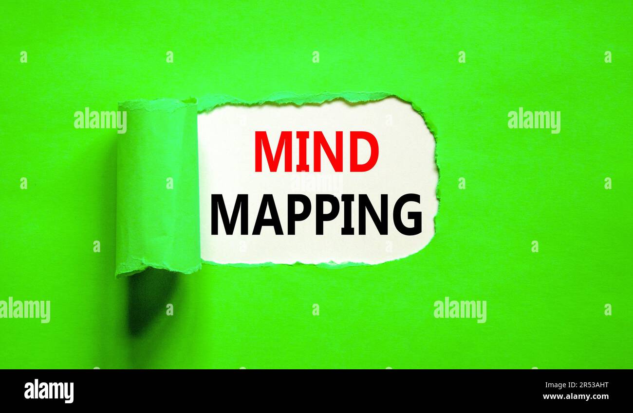 Mind mapping symbol. Concept words Mind mapping on beautiful white ...