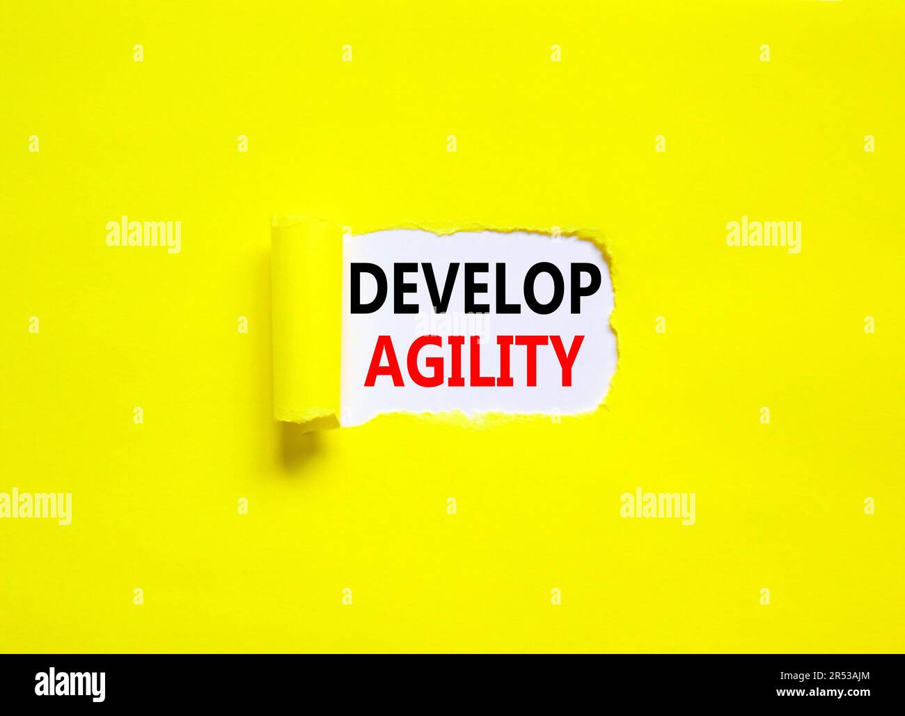 Develop agility symbol. Concept words Develop agility on beautiful ...