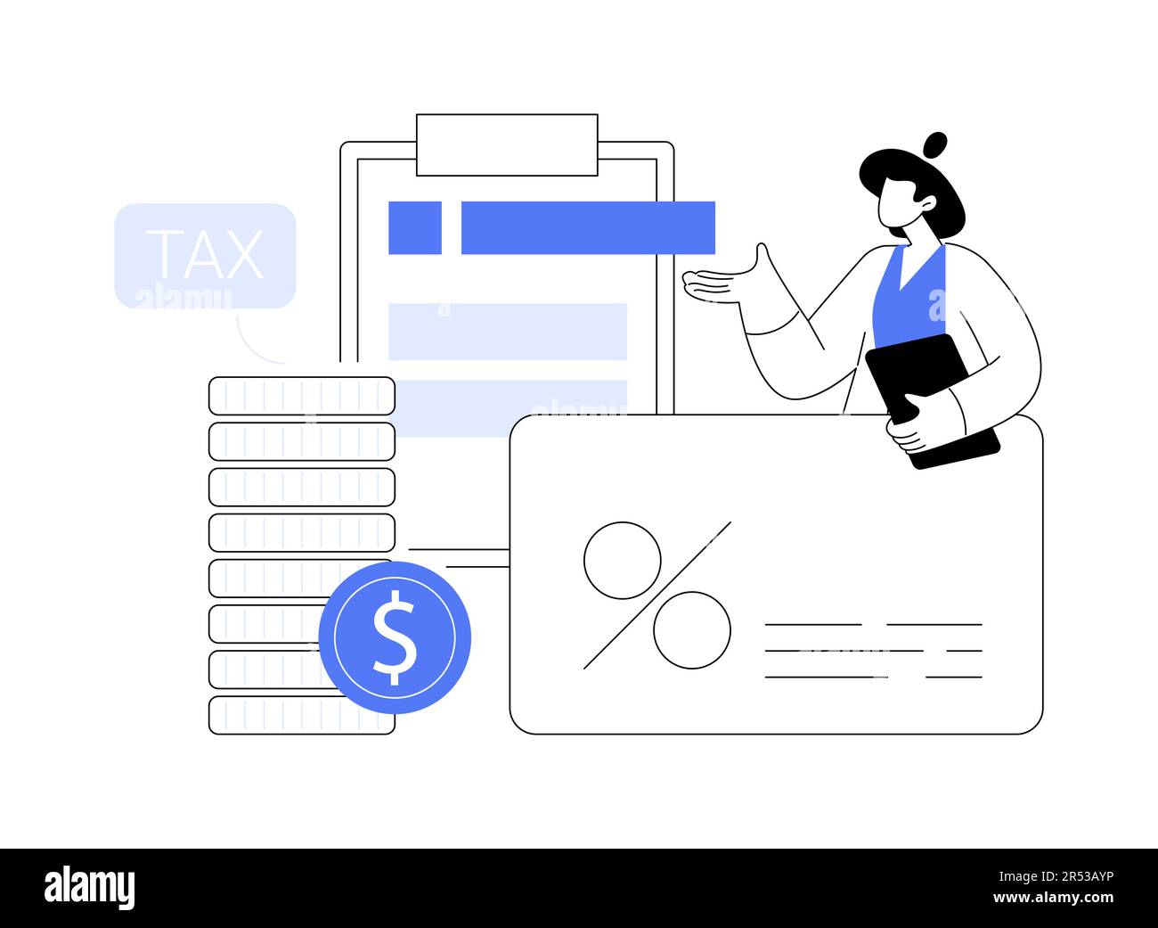 Tax credit abstract concept vector illustration Stock Vector Image ...
