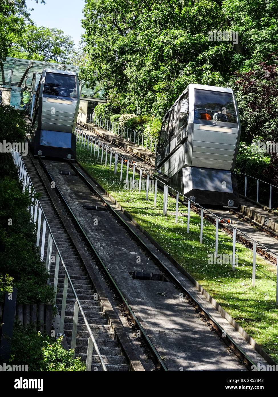 The Funiculaire de Montmartre up to the Basilica, Sacré Coeur de ...