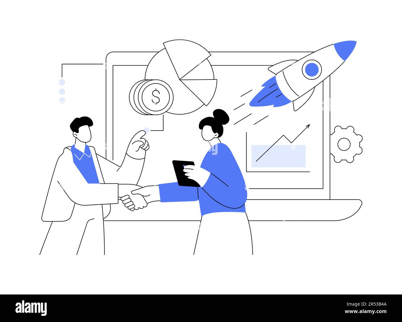 Entrepreneurship abstract concept vector illustration Stock Vector ...