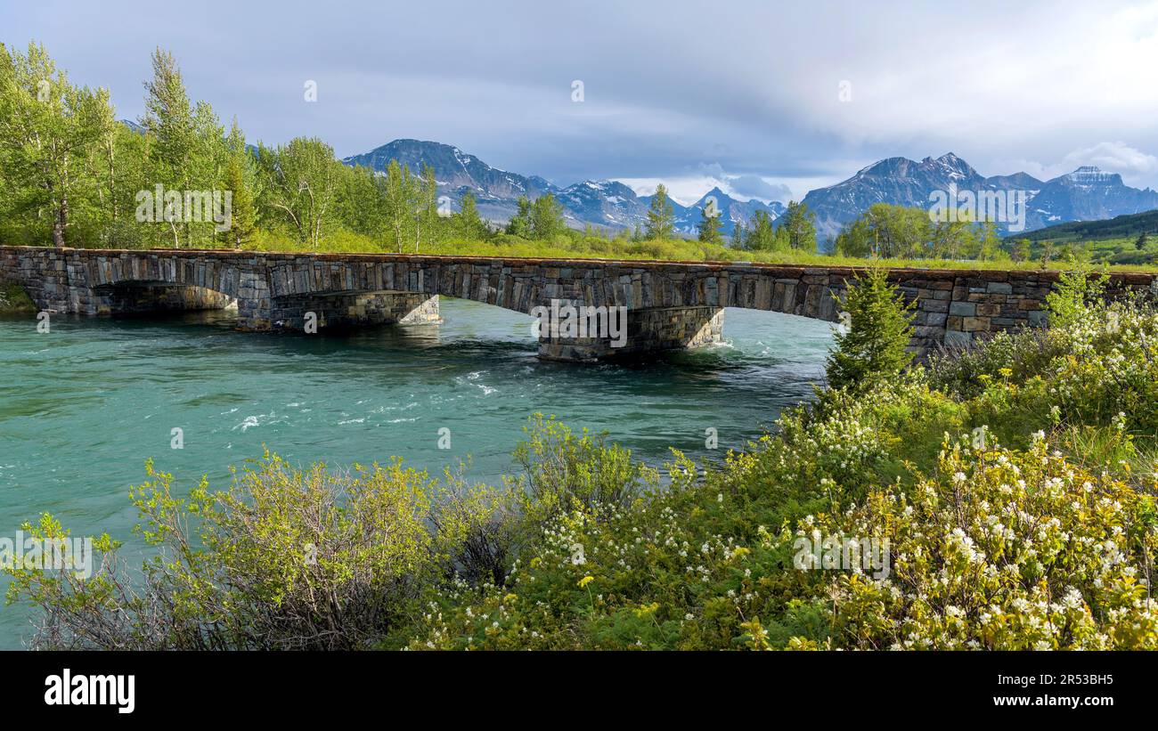 Saint Mary River Bridge - A wide-angle view of Saint Mary River Bridge ...