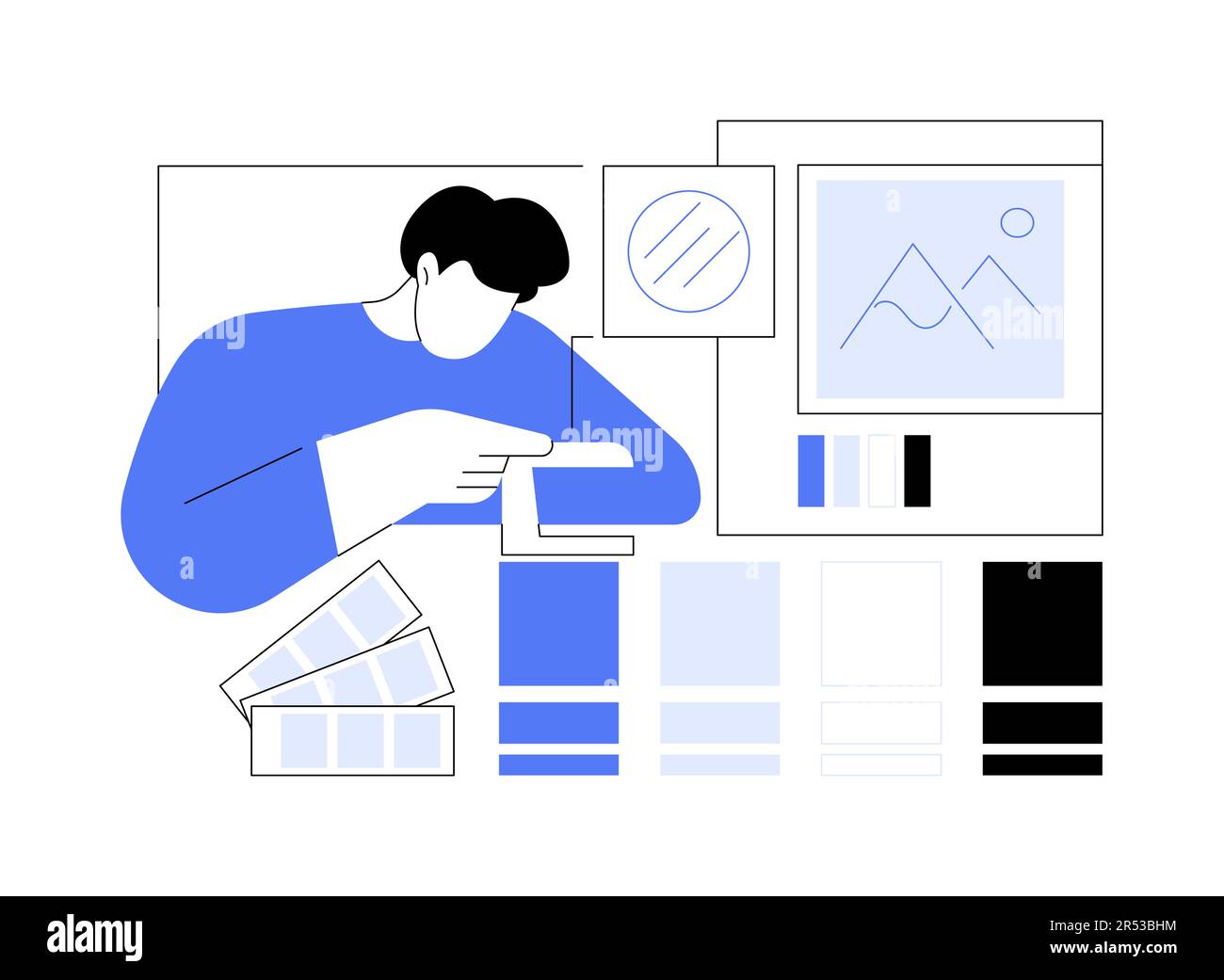 Pre-press printing abstract concept vector illustration Stock Vector ...